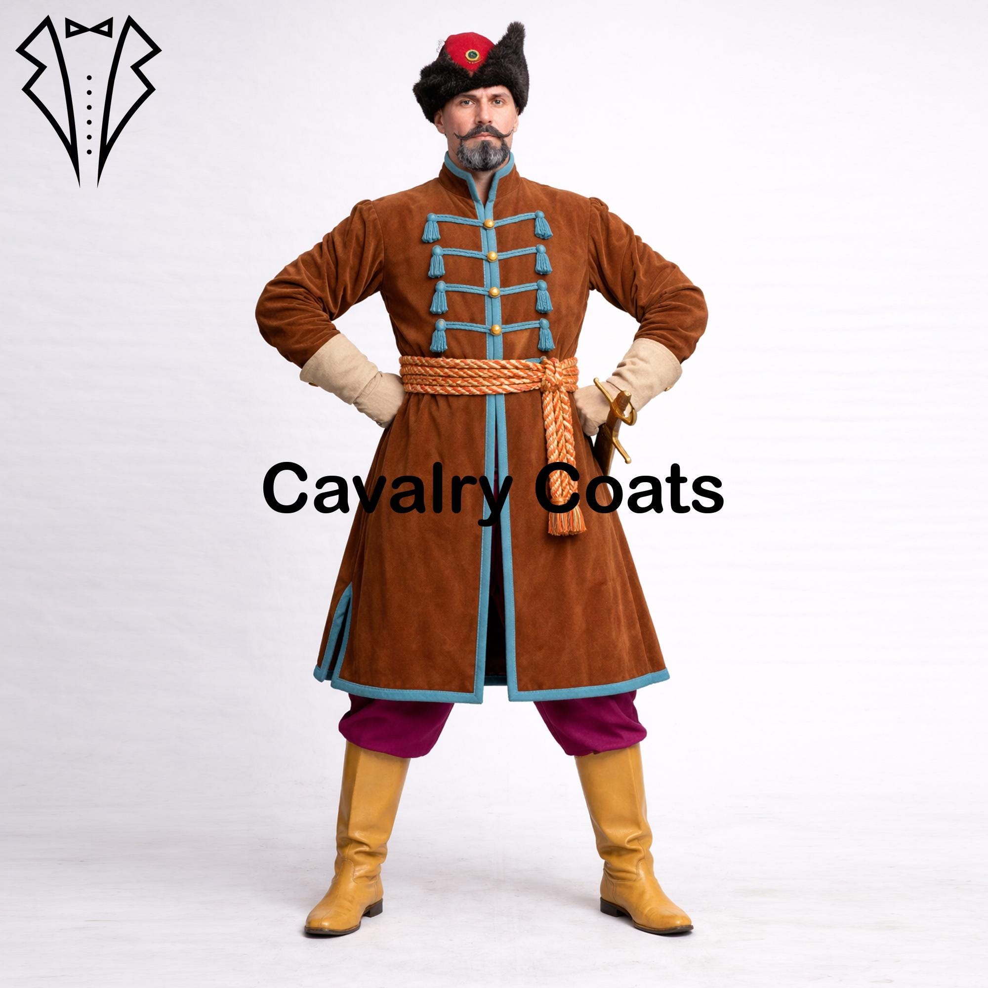 17th Century Croatian Officer Uniform, 1640 Military Kaftan Coat ...