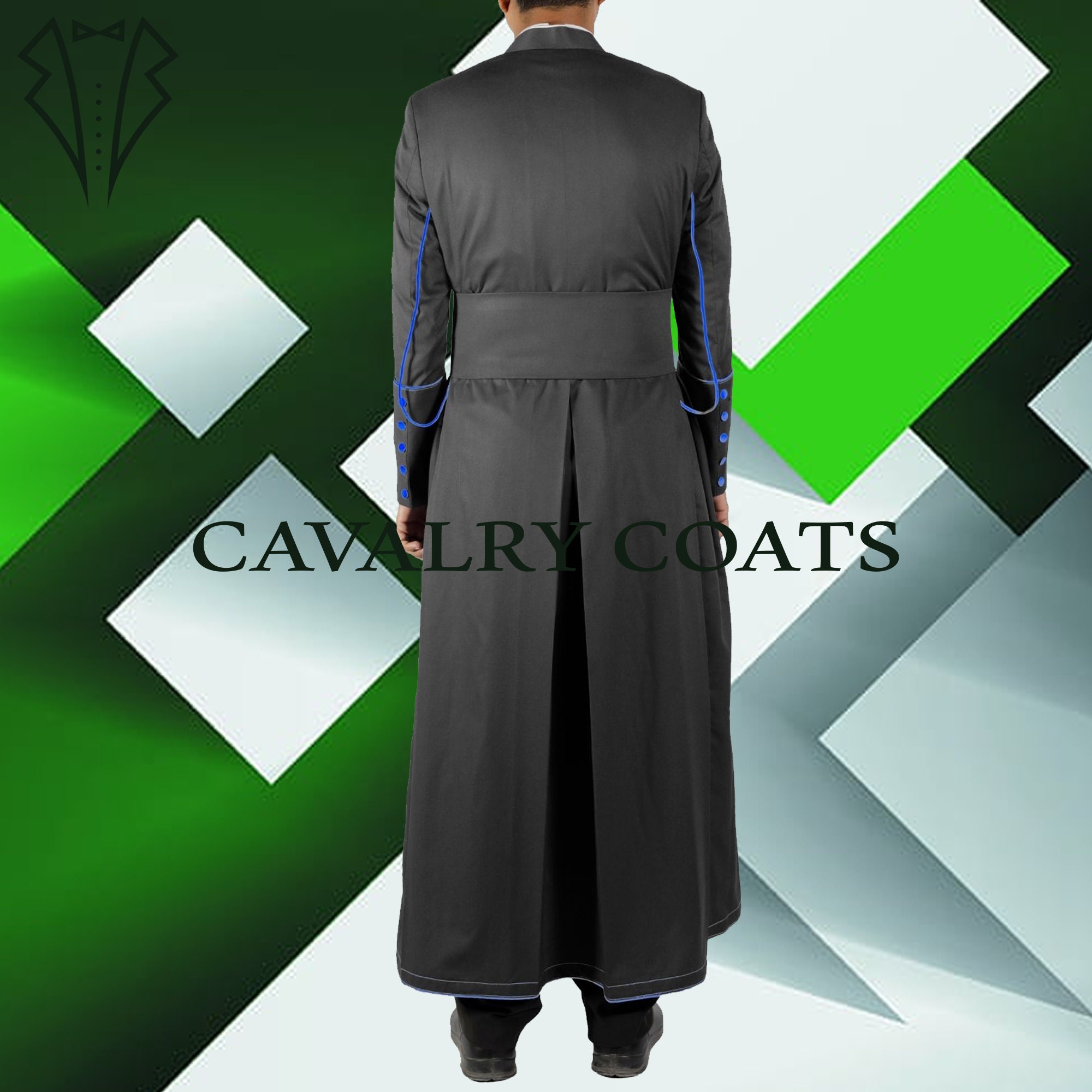 New Imperial Priestly Cassock Men Black Clergy Robe, Pastor Robe ...