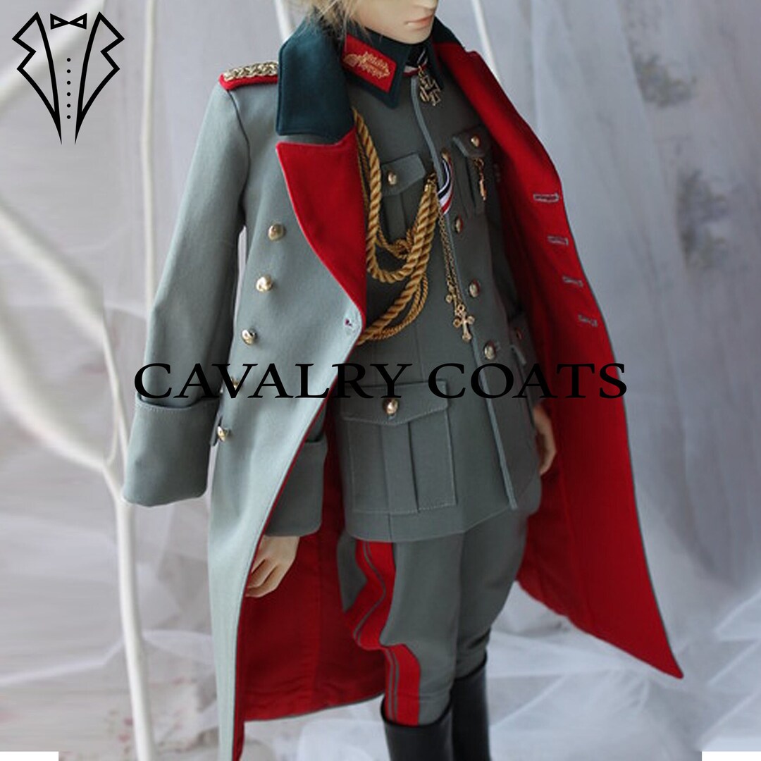 New Unisex Wool British Style Uniform, Gray Military Wool Jackets ...