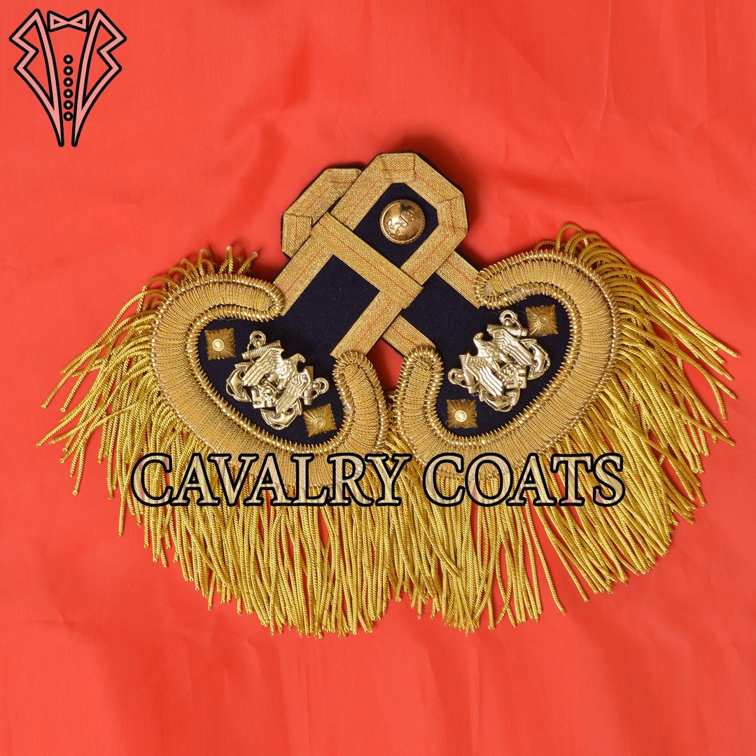New Men Shoulder Epaulettes, Imperial Navy Large Gala Uniform ...