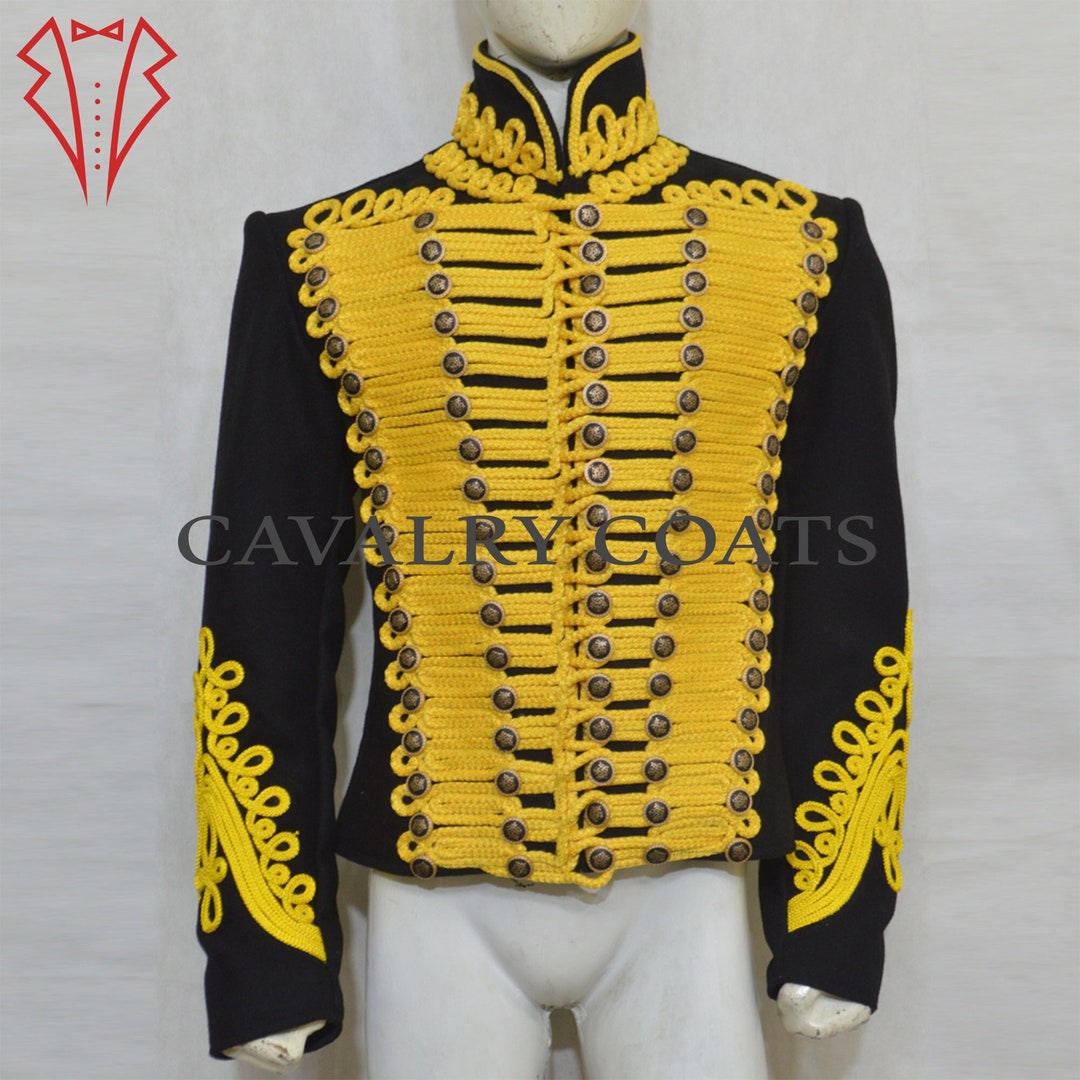 Hussar Jacket, Black Hussar Jacket, Napoleon Hussar Jacket, Dolman ...