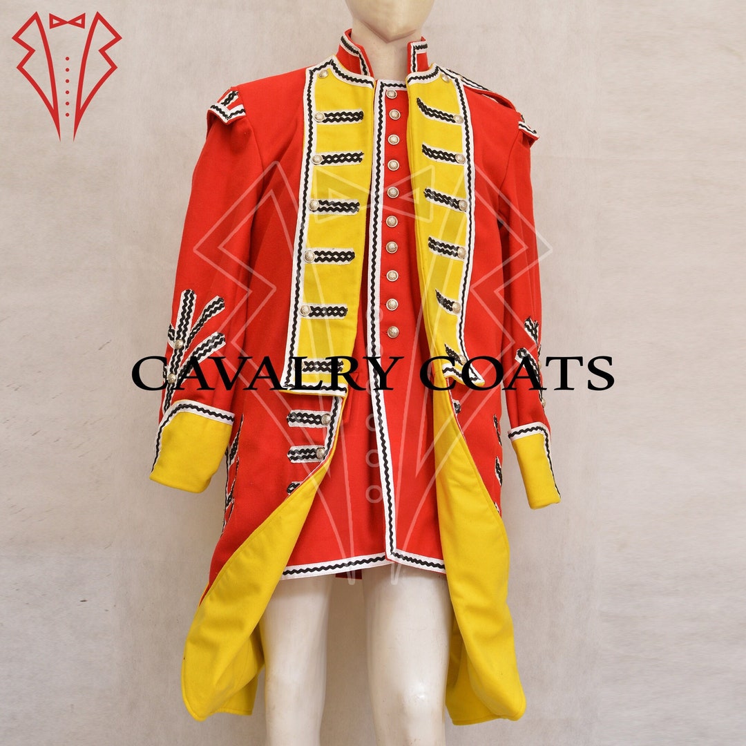 New Men British Grenadier Officer Jacket, 46TH Regt of Foot Uniform ...