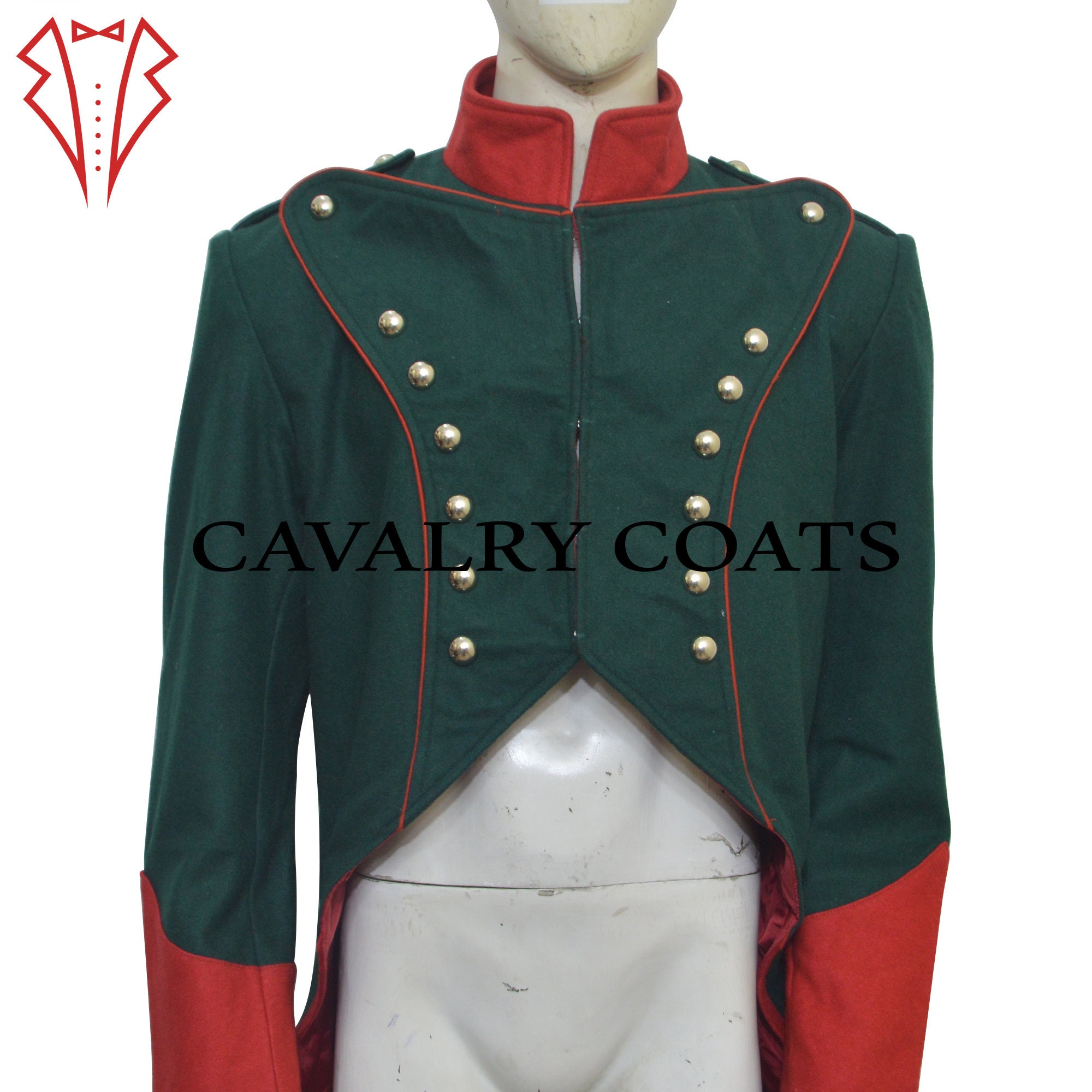 New Green Wool Napoleonic French Cavalry-chasseur Cheval-officer 1806 ...