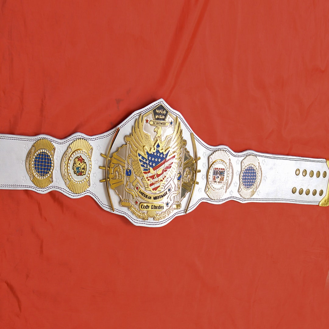 New Cody Rhodes Championship Title Belt, American Nightmare World ...