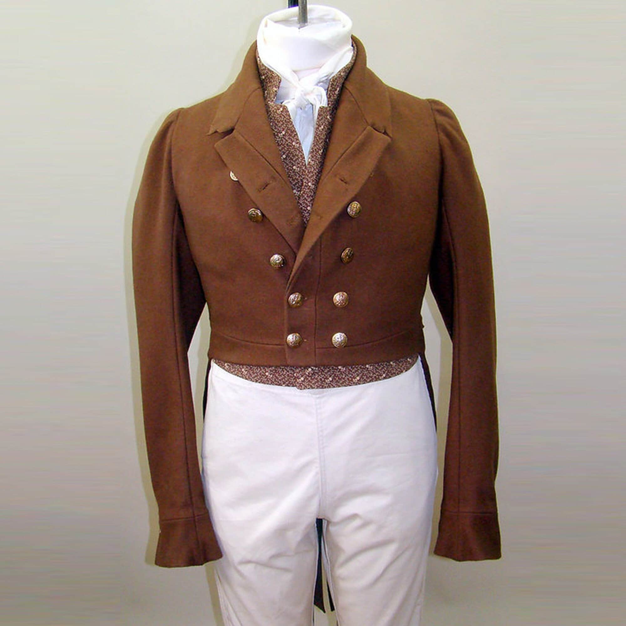 New Regency Coat,dated 1810-1830, Jacket British Tailcoat, Men's Brown ...