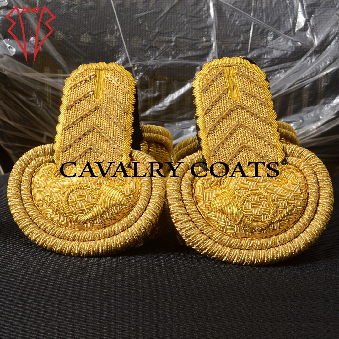 New Men's Unique Military Unifrom Shoulder Epaulettes, Handmade ...