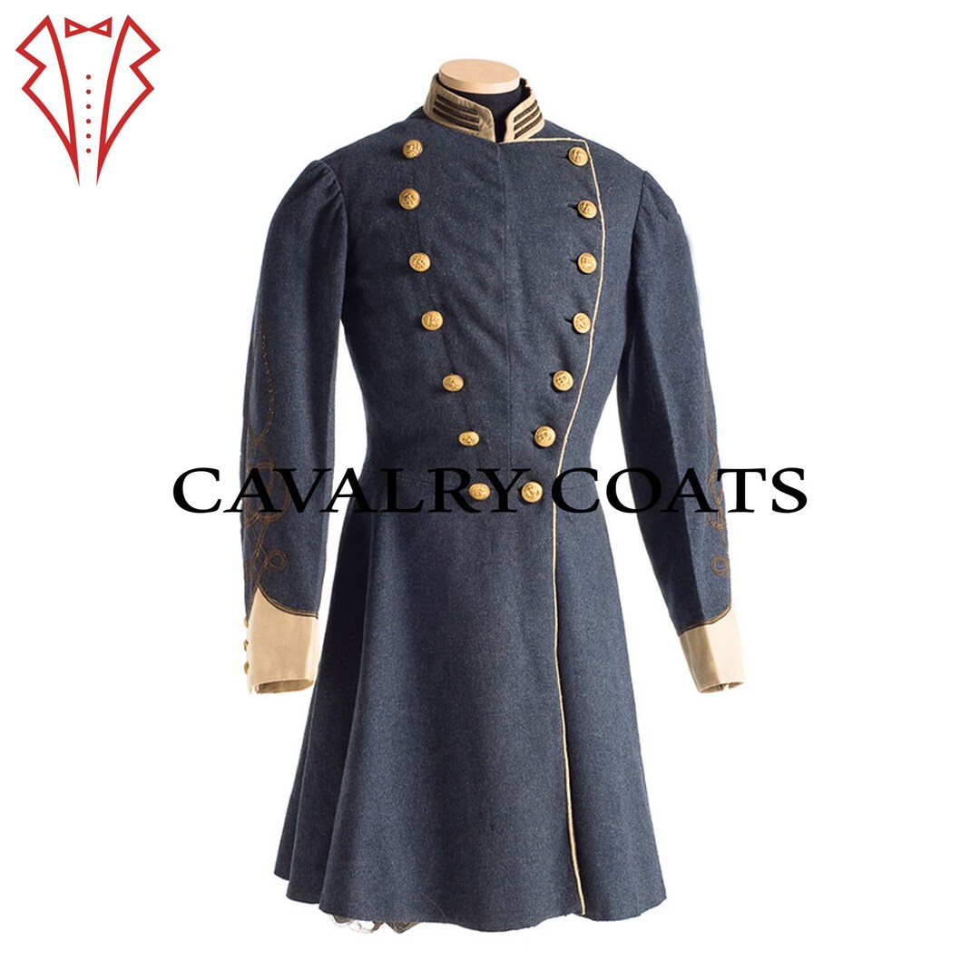 Men's Grey Wool Military Frock Coat - 18th Century Regiment Jacket - Etsy