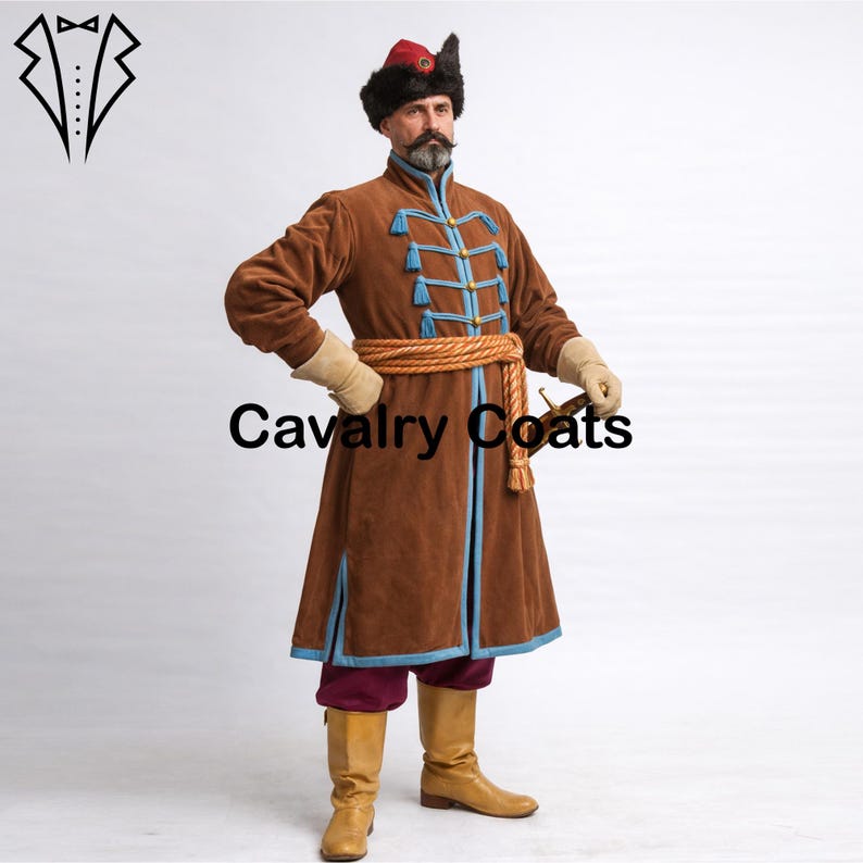 17th Century Croatian Officer Uniform, 1640 Military Kaftan Coat ...