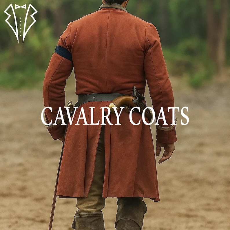 Red Wool Pirate Frock Coat: Caribbean Cosplay Outfit - Etsy