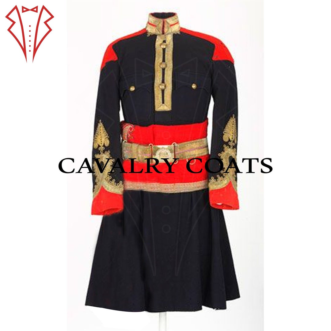 New Men Navy Blue Wool Bengal Lancer Dress Uniform, 14th Prince Wales ...