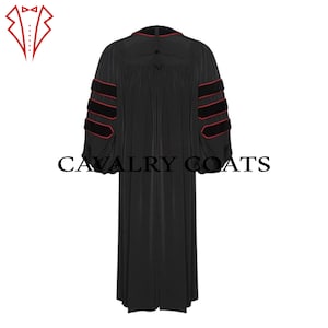 Dr. of Divinity Clergy Robe: Black Cotton Liturgical Vestment - Etsy