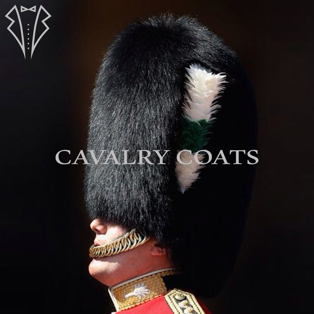 New Men Black Bearskin Military Hat, British Royal 1950's to 1970's ...