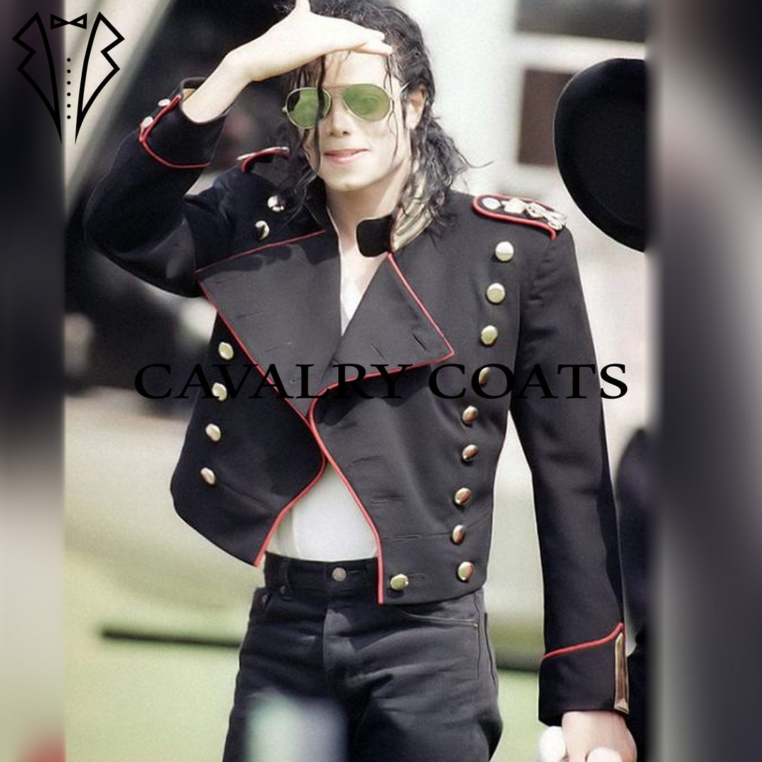 New Men Black Wool Fashion Jacket, Michael Jackson Jacket, Magician ...