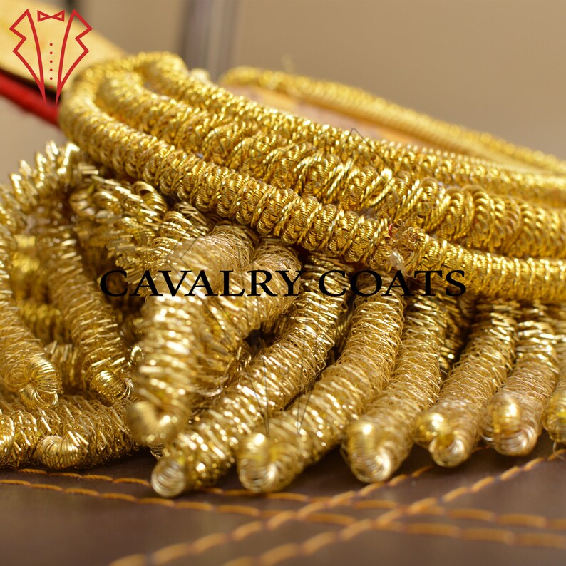 New Handmade Gold Antique Shoulder Military Epaulettes, Napoleon ...