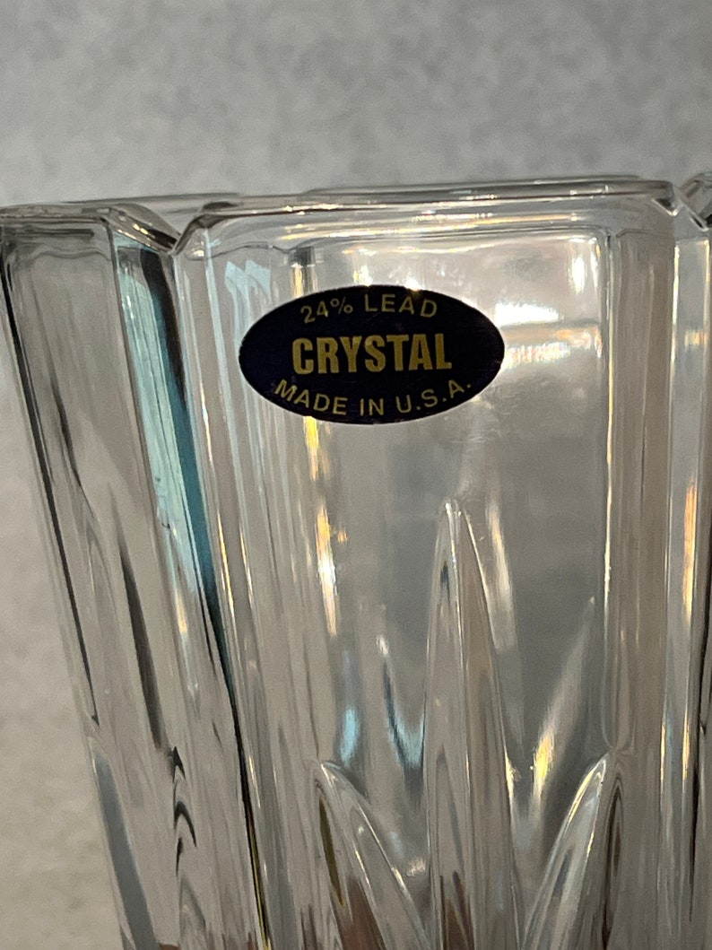 Crystal Vase - Etsy