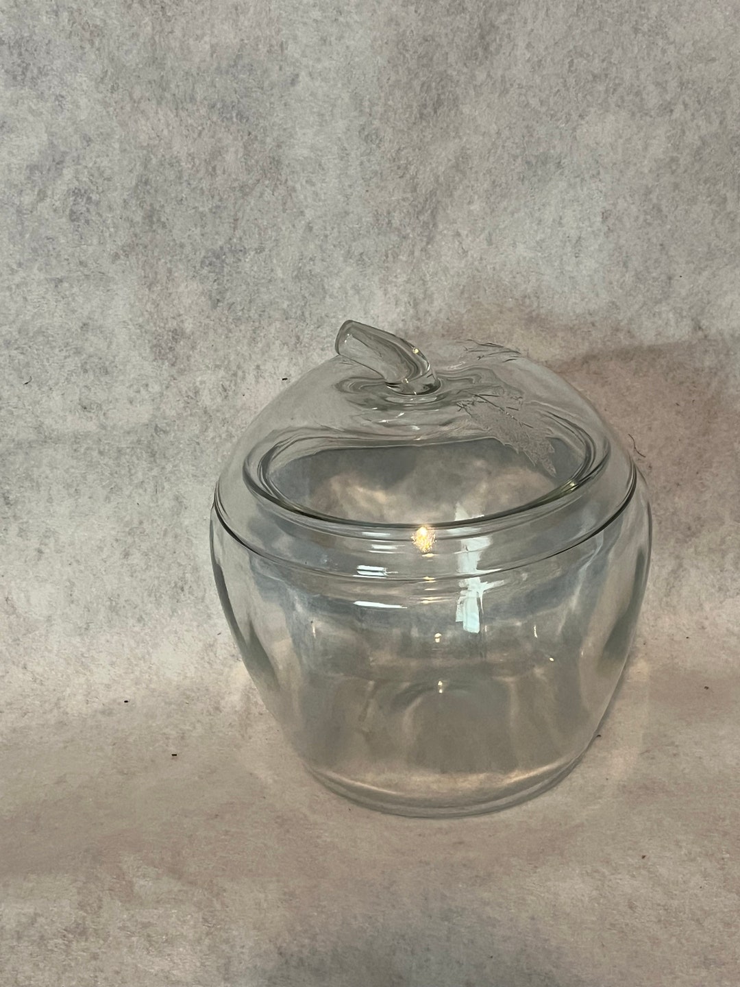 Apple Shaped Glass Jar - Etsy