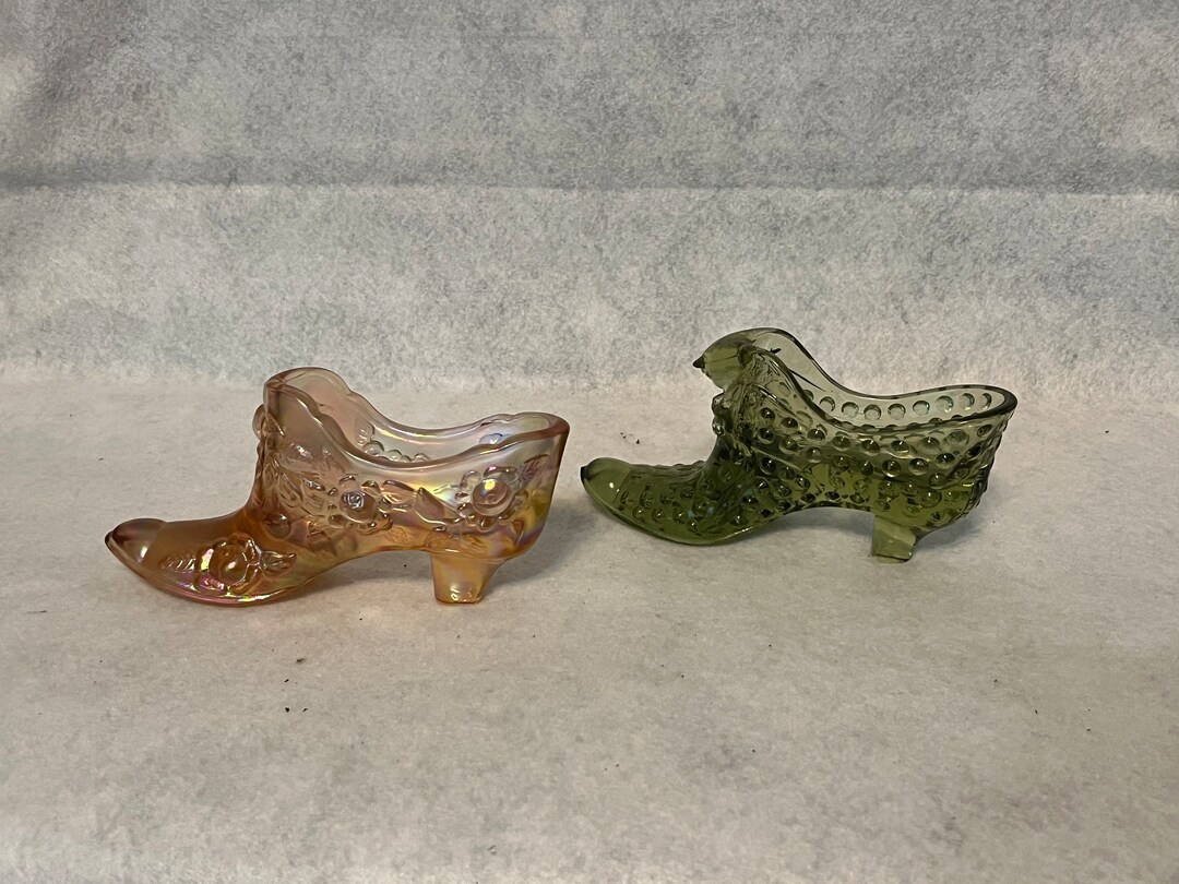 Fenton Glass Shoe - Etsy