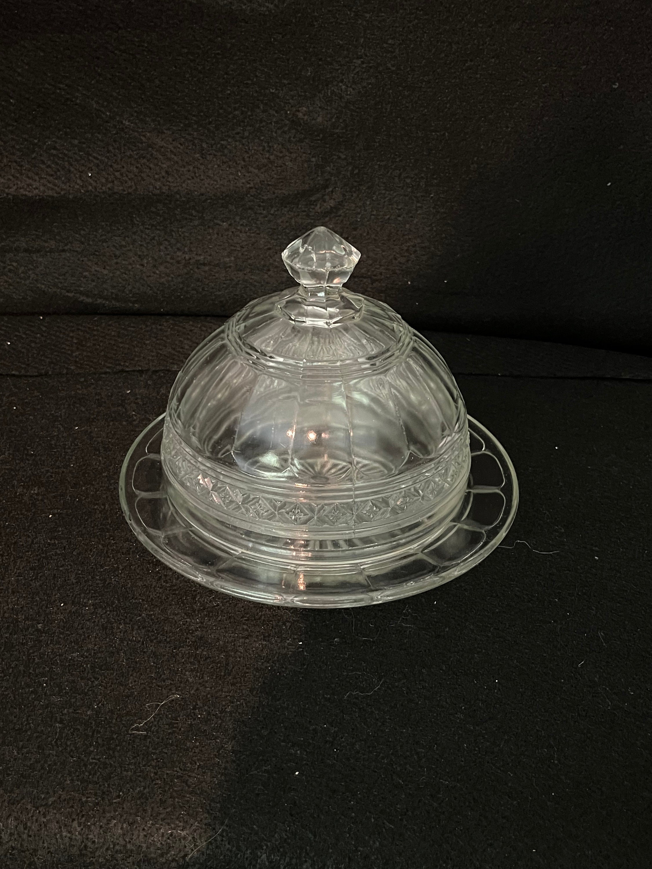 Antique Covered Butter / Cheese Plate - Etsy
