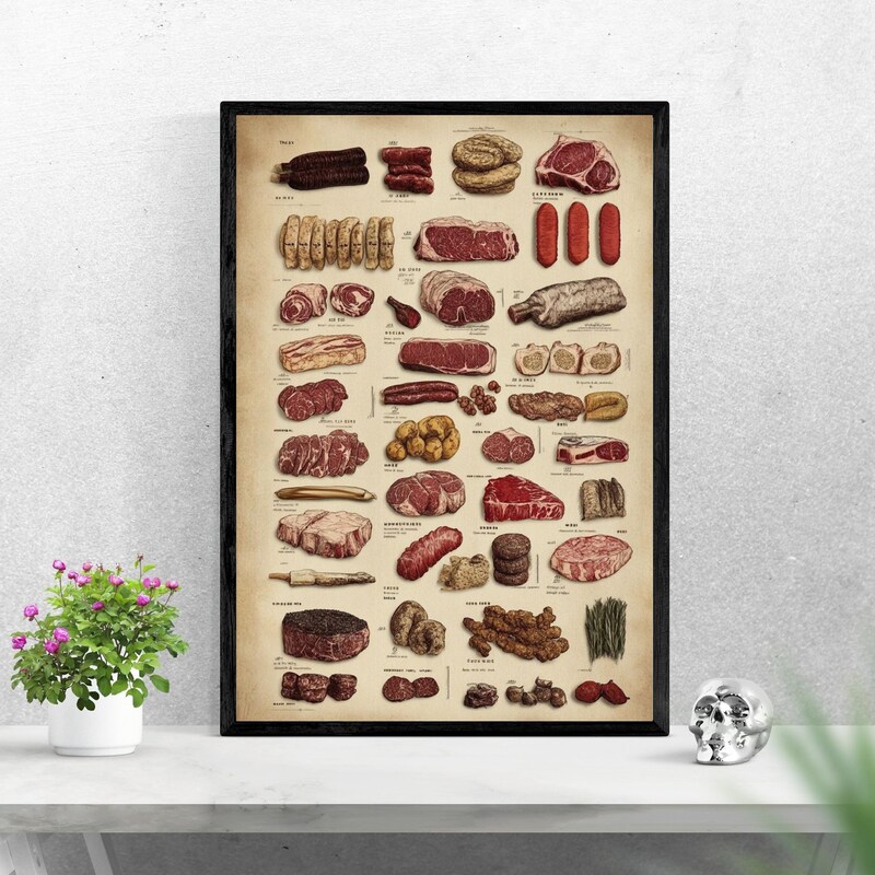 Butcher Chart - Etsy