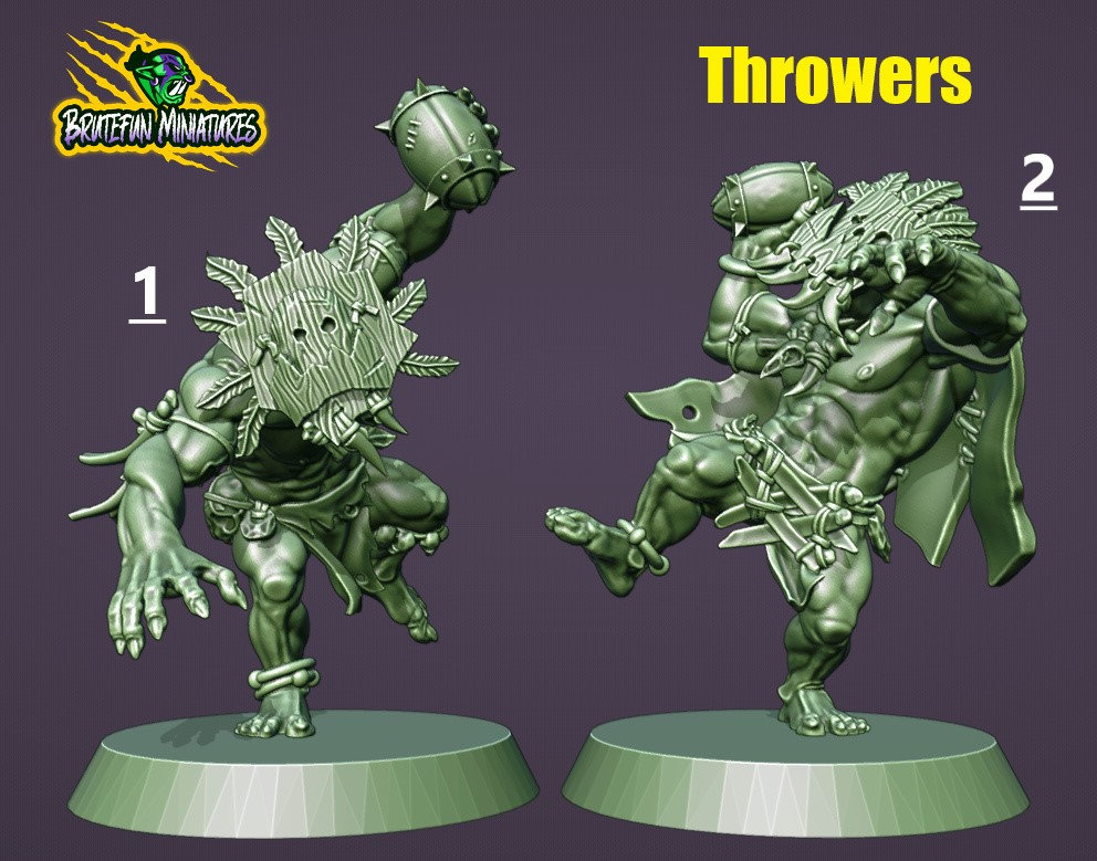 SAVAGE ORC TEAM - Brutefun Miniatures - Fantasy Football Full Team ...
