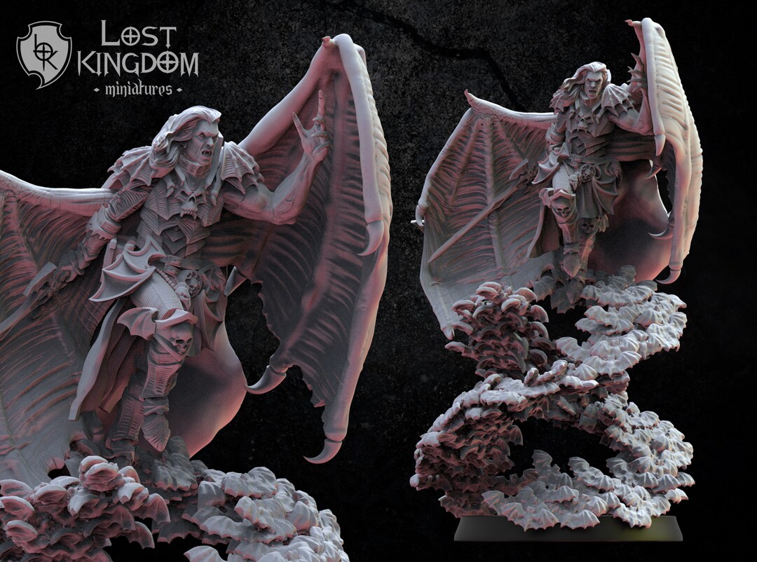 Vampire Lord Winged Night Lord Lost Kingdom Miniatures Dnd Tabletop RPG ...