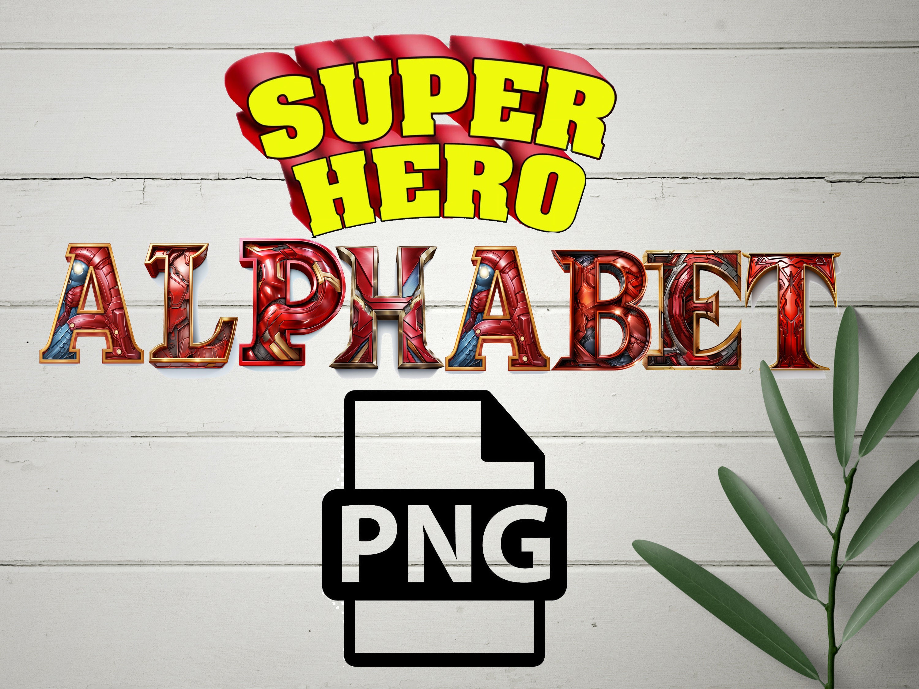Superhero Alphabet Superhero Alphabet Png Superhero Font - Etsy