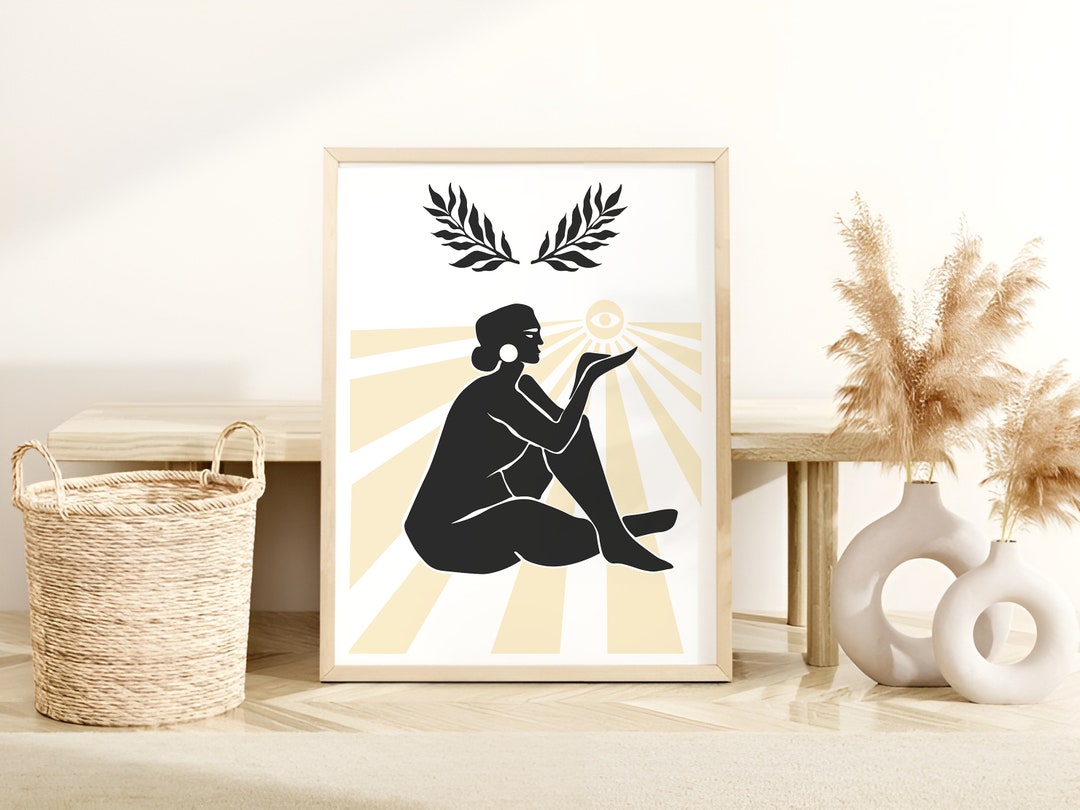 Boho Ethnic Art Boho Woman Art Print Feminine Woman Ethno Poster Boho ...