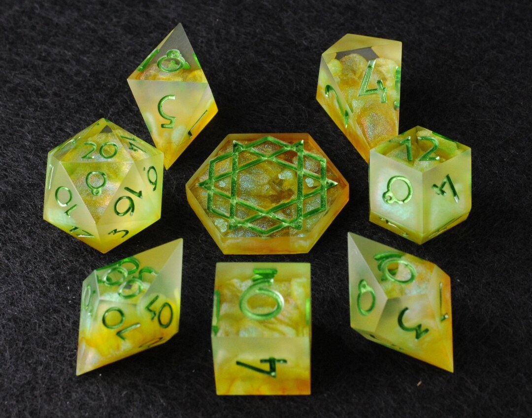 Toxic Avenger 8 Piece Windowed Dice Set - Etsy