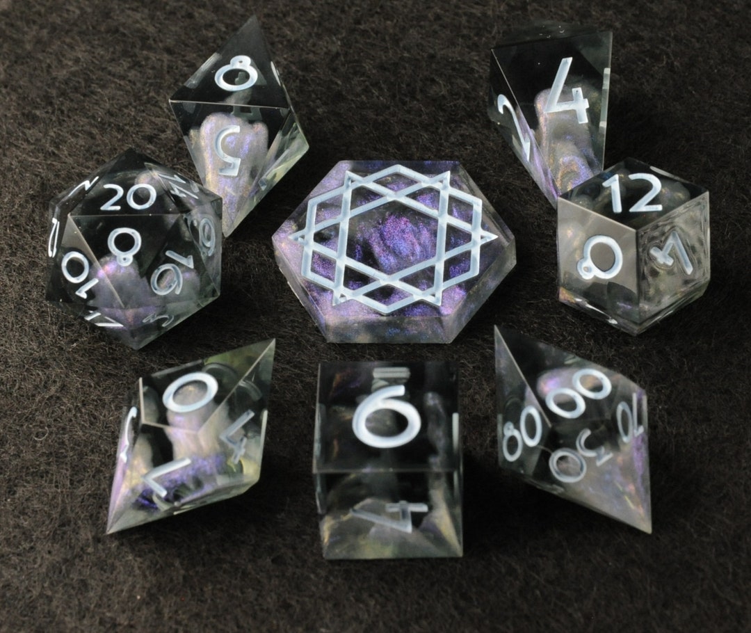 Shadow Cursed 8 Piece Dice Set - Etsy