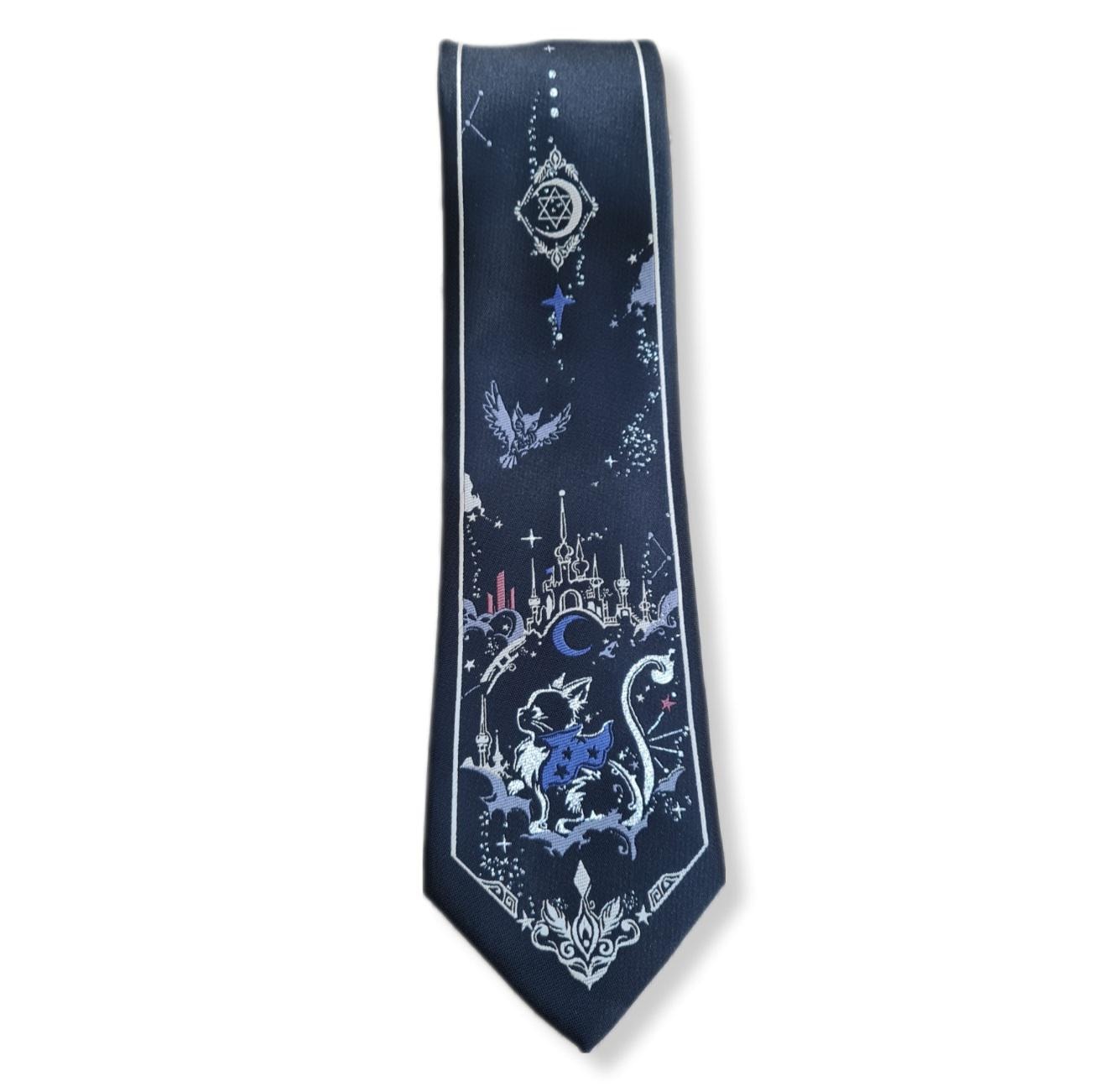 Mystical Black Cat Tie/witch/wizard/fantastical/pagan/unisex - Etsy