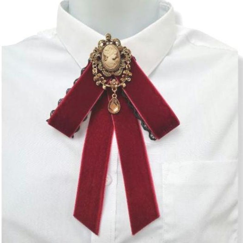 Vintage Red Brooch Fabric - Etsy UK