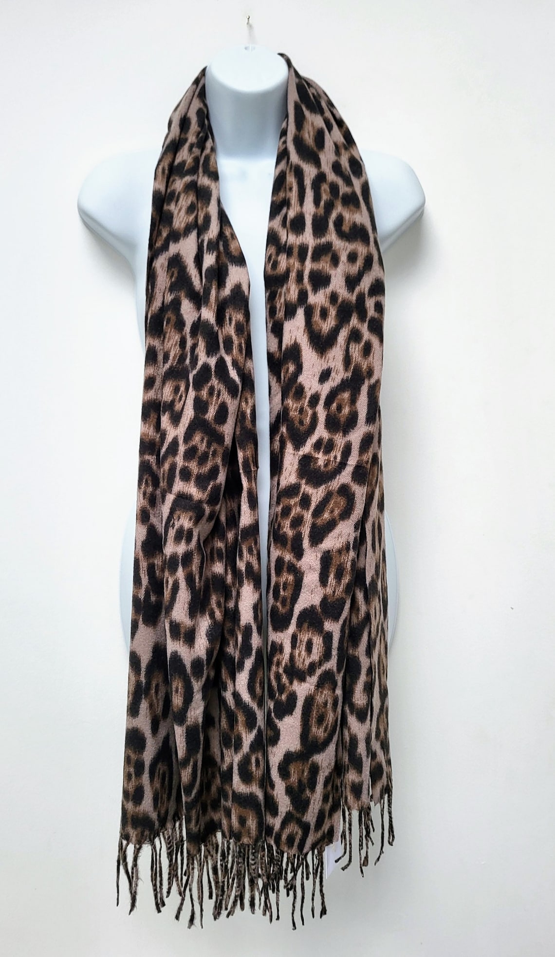 Leopard Animal Print Scarf/wrap Large Luxurious Soft Wool Mix Blend - Etsy