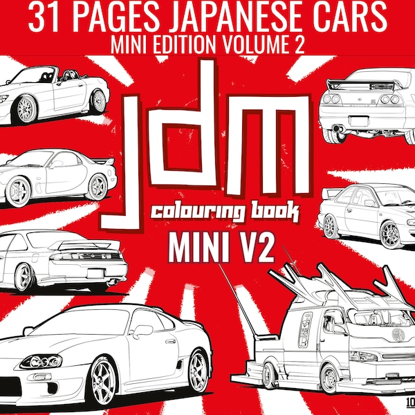 Jdm Coloring - Etsy