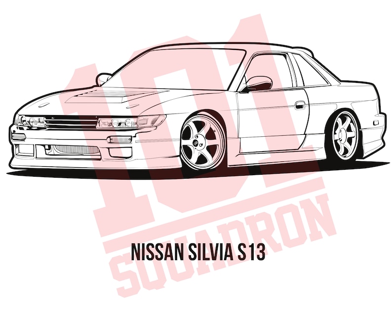 JDM Car Coloring Book 62 Designs Digital Download Printable Book PDF ...