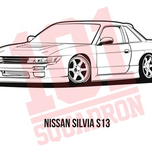 JDM Mini V1 Car Coloring Book 31 Designs Digital Download Printable ...