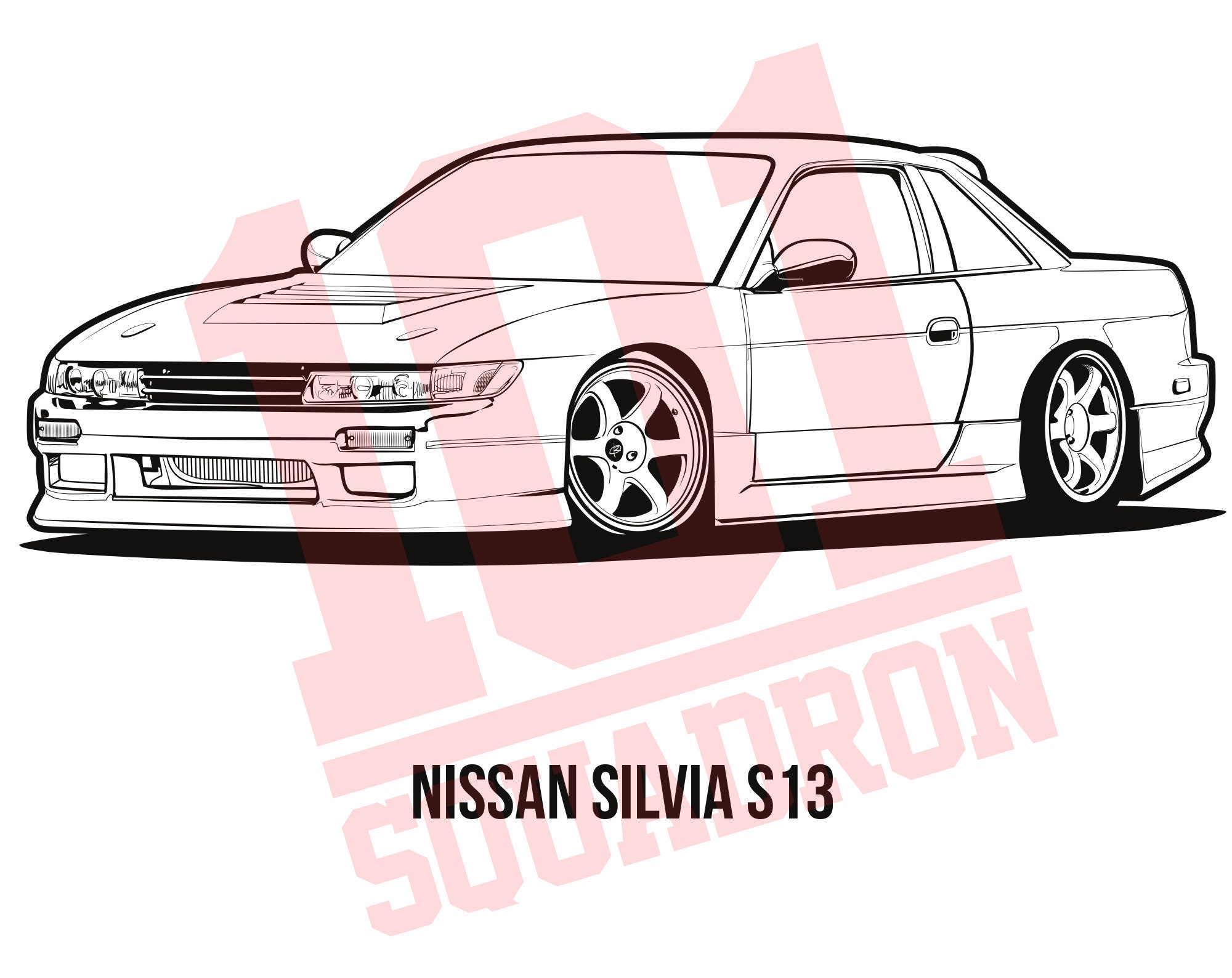 JDM Mini V1 Car Coloring Book 31 Designs Digital Download Printable ...