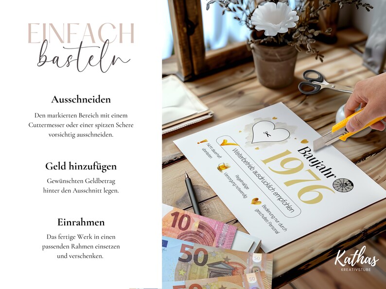 Money Gift for a Man's 50th Birthday - Funny Last-minute Birthday ...