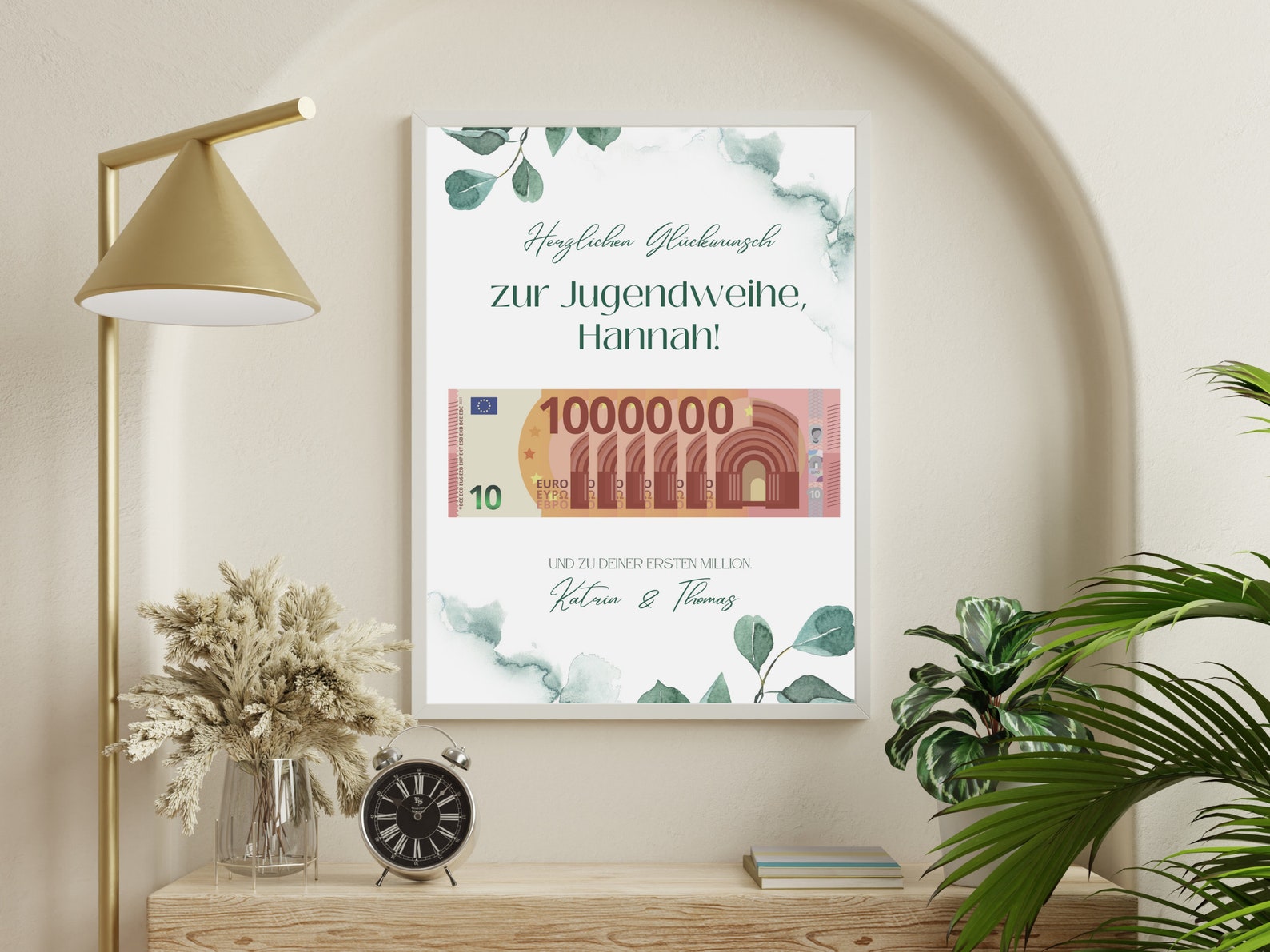 Geldgeschenk Jugendweihe Deine erste Million personalisierte - Etsy.de