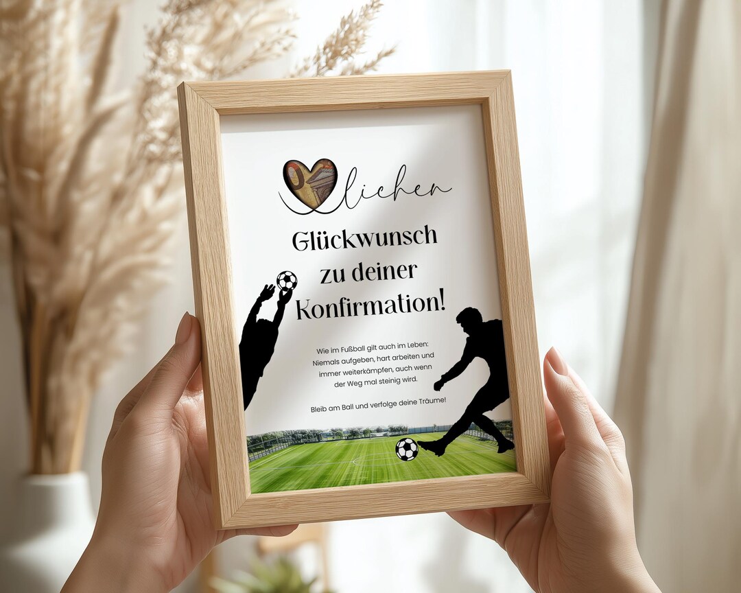 Geldgeschenk Konfirmation mit Fußball-Motiv – Kreative Geschenkidee mit ...