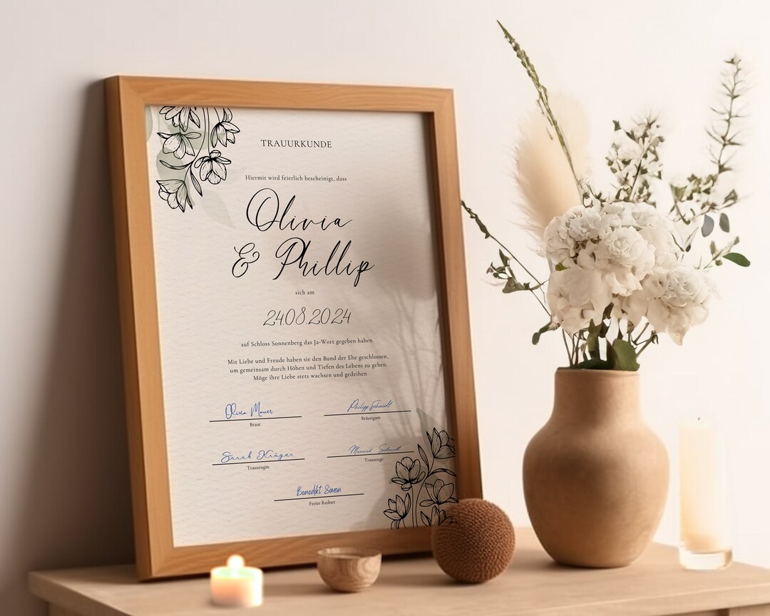 Personalized Wedding Certificate Template for Free Weddings and ...