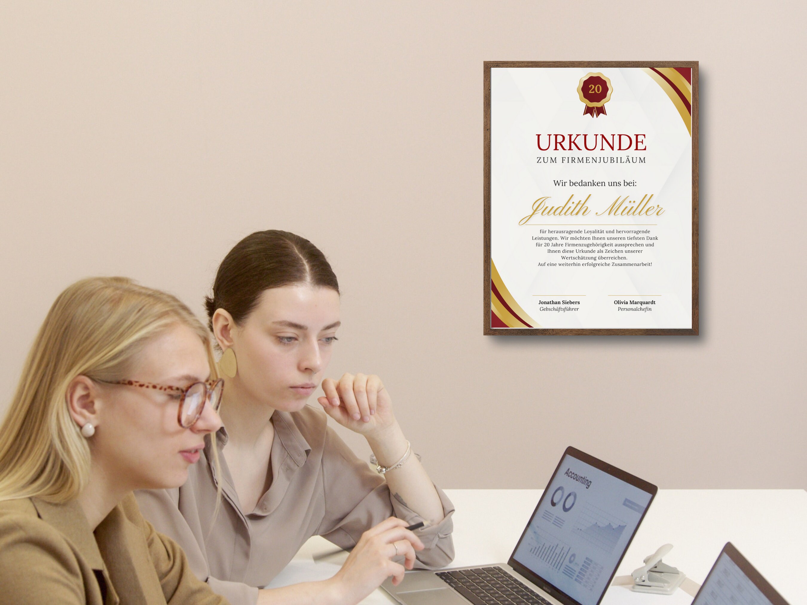 Personalisierte Urkunde zum Firmenjubiläum als Geschenk für - Etsy.de