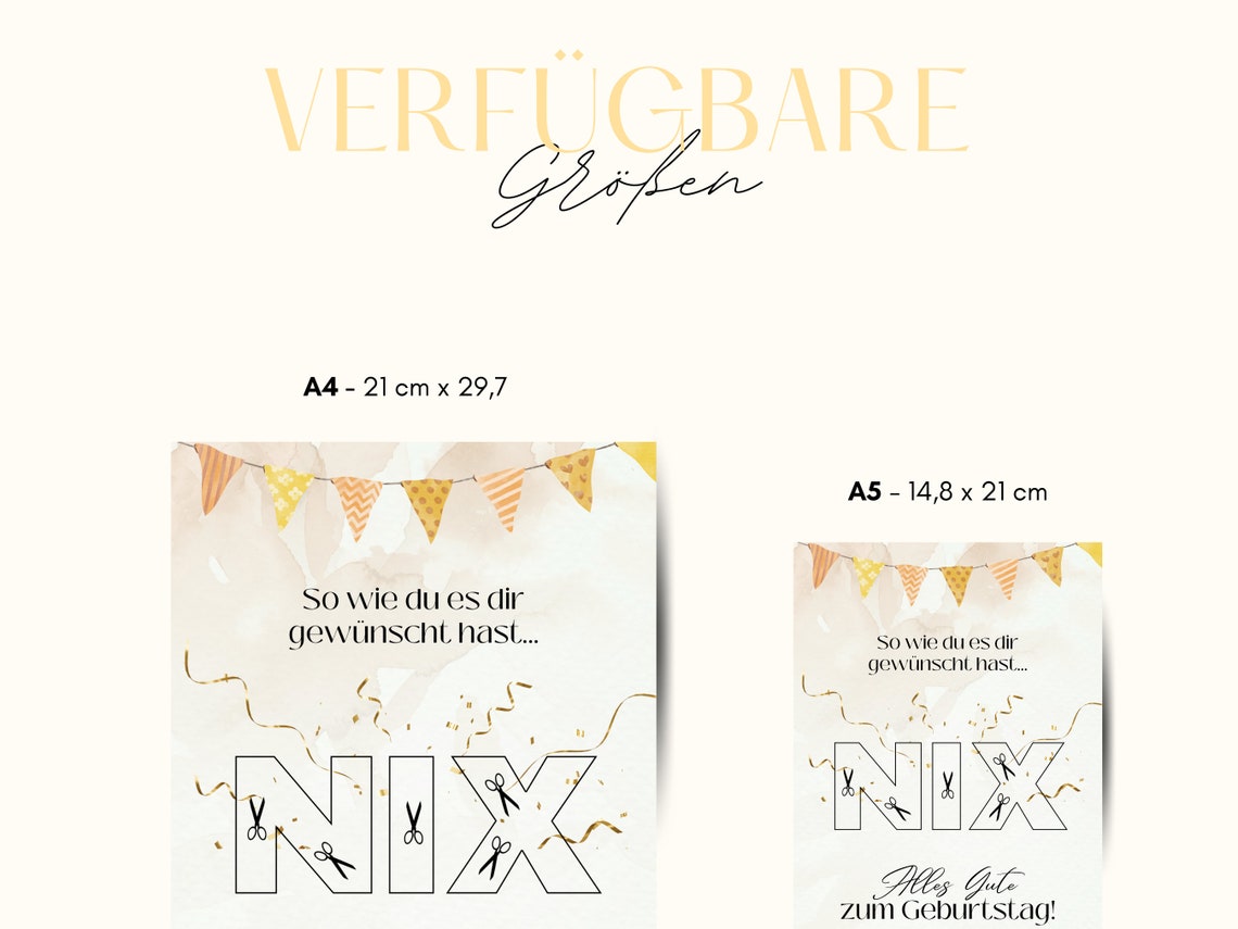 Geldgeschenk Geburtstag Nix Poster Nichts Geld Geschenk - Etsy.de