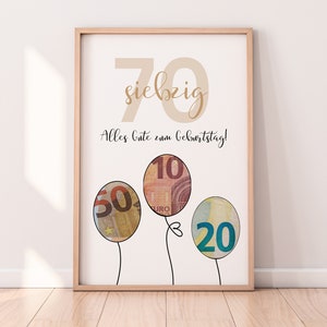 Schone Geldgeschenke Fur 70 Geburtstag Bild
