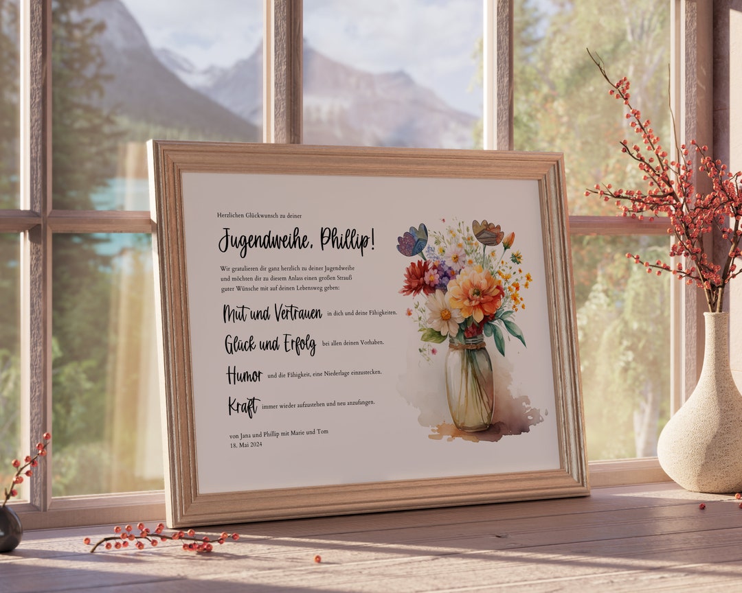 Money Gift for Youth Initiation Ceremony, Personalized PDF Template for ...