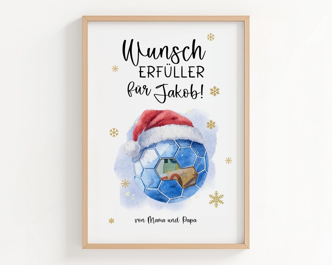 Personalized Money Gift, Merry Christmas for Handball Fans | Merry ...