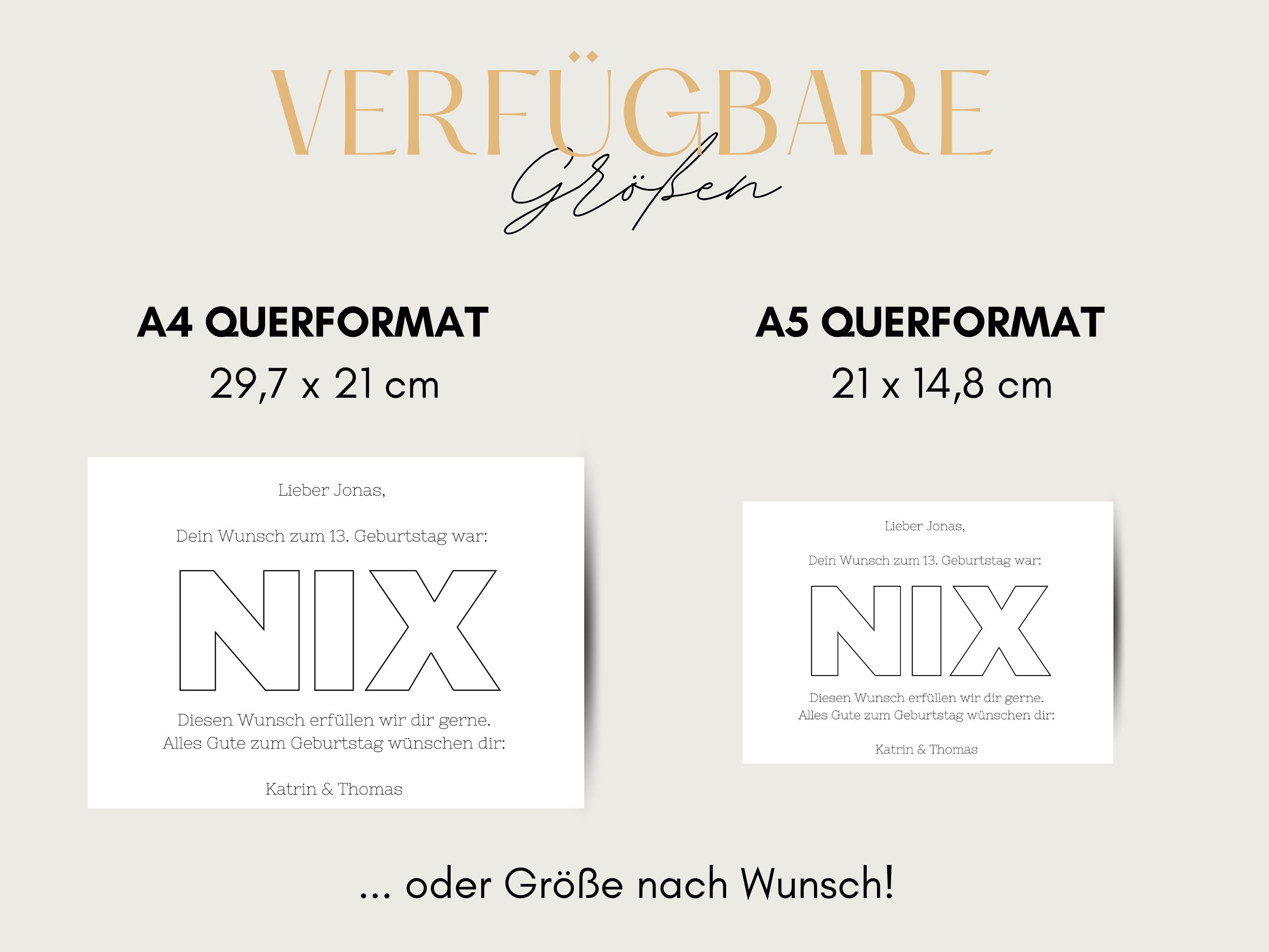 Geldgeschenk Geburtstag Nix Poster Nichts Geld Geschenk - Etsy.de