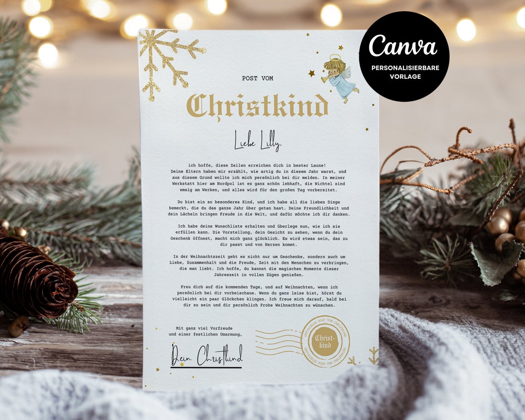 Personalized Letter From Santa Claus to Print: Magical Christmas ...
