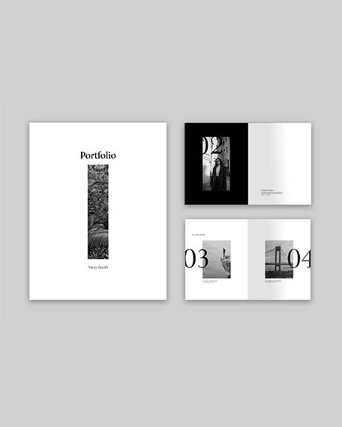 Minimal Number Portfolio, Photography Portfolio, Indesign Portfolio ...