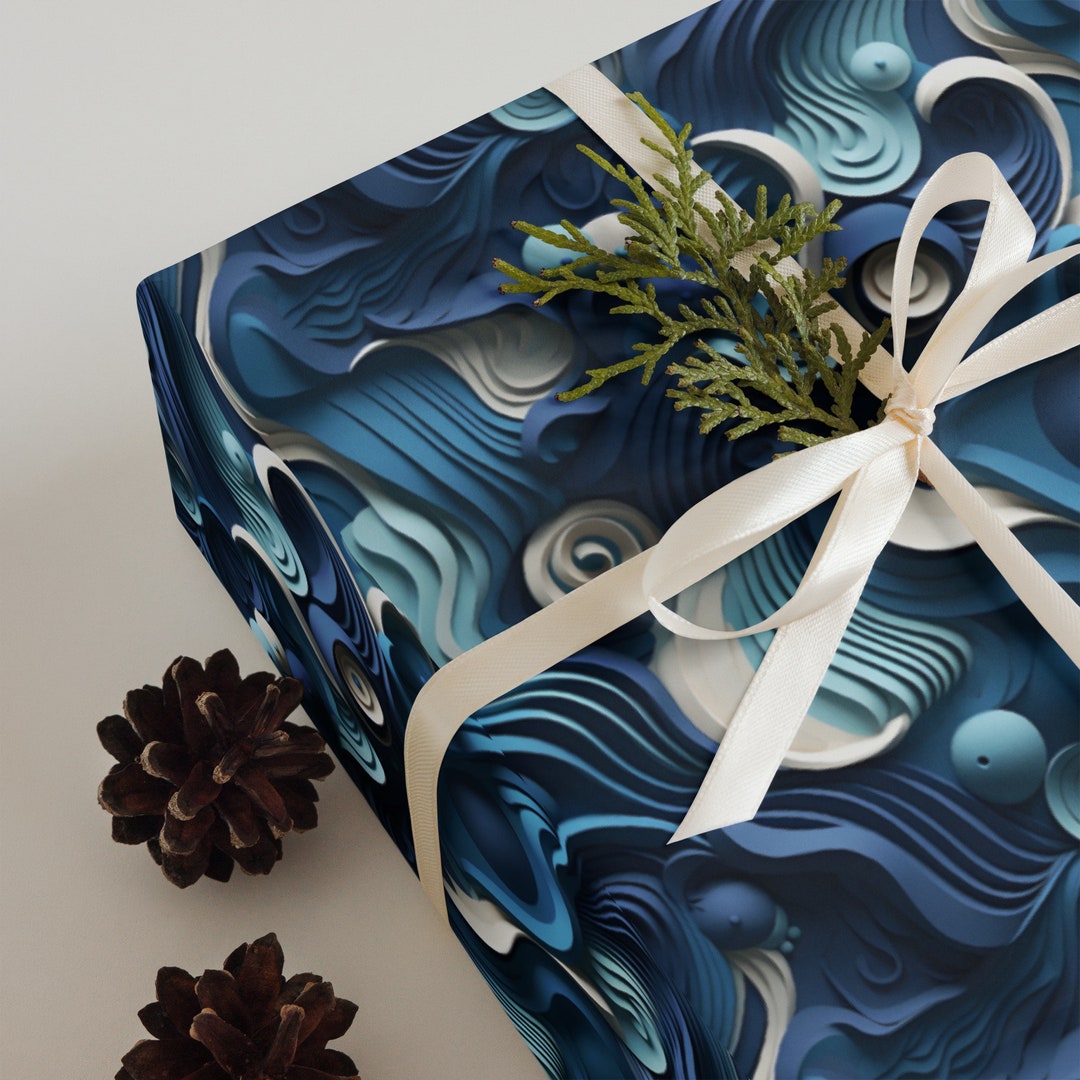 Wrapping Paper Sheets: Deep Ocean Theme, Free Shipping - Etsy