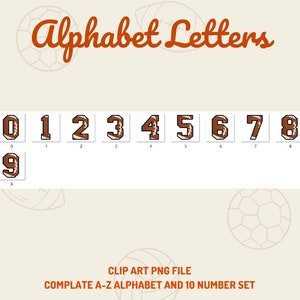 Football Alphabet Varsity Sport Letters - Etsy